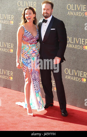 Sarah Boe and Alfie Boe attending the 2017 Olivier Awards, at the Royal ...
