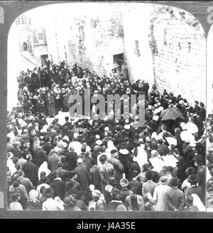 The Via Dolorosa, a significant path in Jerusalem, is shown here ...
