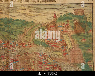 Map of Rome 1600 North East Stock Photo - Alamy