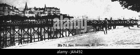 Puente Maria Cristina bridge in San Sebastian or Donostia city in Spain ...
