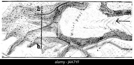 Map of the whirlpool ravine Stock Photo - Alamy
