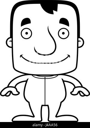 A cartoon man smiling in pajamas Stock Vector Image & Art - Alamy