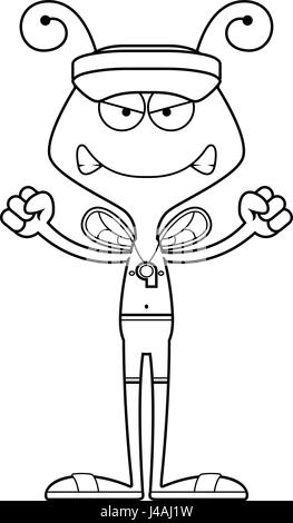 A cartoon lifeguard bee looking angry Stock Vector Image & Art - Alamy