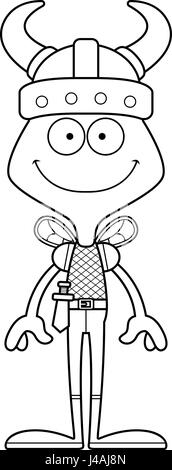 A cartoon Viking bee smiling Stock Vector Image & Art - Alamy