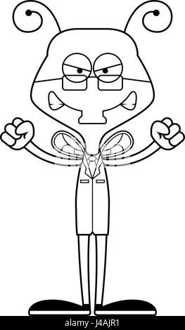 A cartoon scientist fly looking angry Stock Vector Image & Art - Alamy