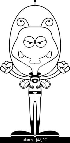 A cartoon spaceman fly looking angry Stock Vector Image & Art - Alamy