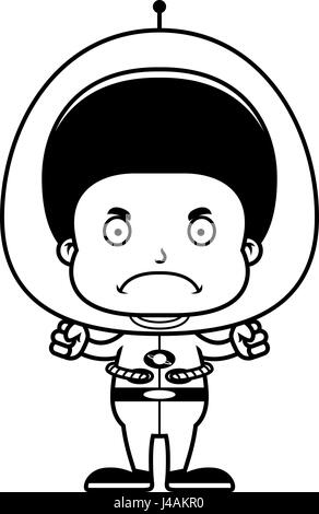 A cartoon spaceman boy looking angry Stock Vector Image & Art - Alamy