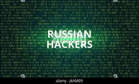 Russian Hackers Abstract Technology Background. Computer Code Stock ...