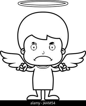 A cartoon angel boy looking angry Stock Vector Image & Art - Alamy
