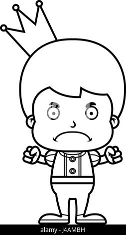 A cartoon prince boy looking angry Stock Vector Image & Art - Alamy