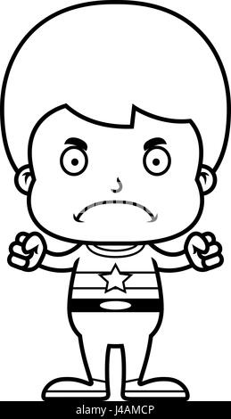 A cartoon superhero boy looking angry Stock Vector Image & Art - Alamy
