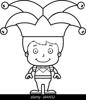 A cartoon jester boy smiling Stock Vector Image & Art - Alamy