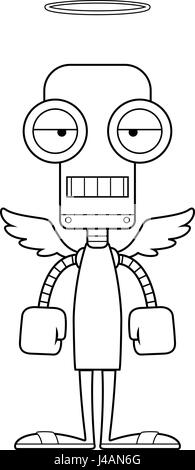 A cartoon angel robot looking bored Stock Vector Image & Art - Alamy
