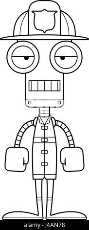 A cartoon firefighter looking bored Stock Vector Image & Art - Alamy