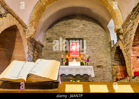 Interior of Mary's Chapel at Historic Spanish Point on the Gulf Coast ...