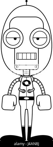 A cartoon spaceman robot looking bored Stock Vector Image & Art - Alamy