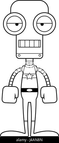 A cartoon superhero robot looking bored Stock Vector Image & Art - Alamy