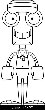 A cartoon lifeguard robot smiling Stock Vector Image & Art - Alamy