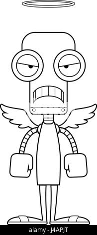 A cartoon angel robot looking angry Stock Vector Image & Art - Alamy