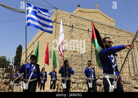 Greek Orthodox Church flag Mount Athos religious symbol Stock Photo - Alamy