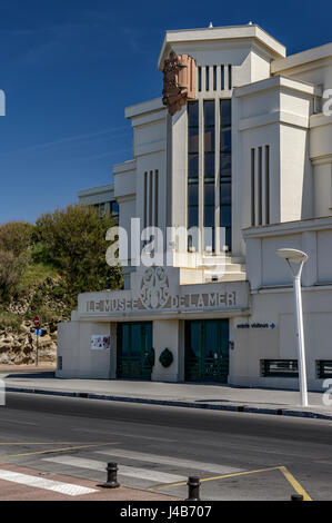 MUSEUM OF THE SEA IN BIARRITZ, ART DECO ARCHITECTURE, BASQUE COUNTRY ...