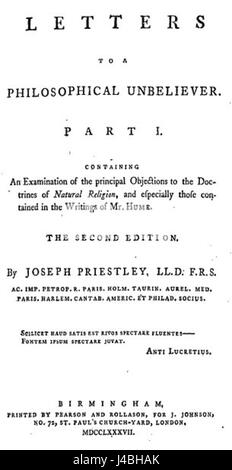 Joseph Priestley, an English chemist and philosopher, is depicted in ...