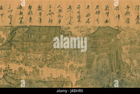 'Qingming shanghe tu' (Along the River During the Qingming Festival) is ...