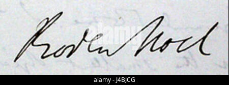 Roden Noel Signature Stock Photo - Alamy