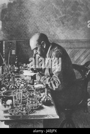 Robert Koch, a pioneering German microbiologist, is known for his ...