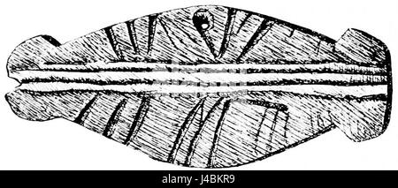 Etched steatite gorget from pennsylvania Stock Photo - Alamy