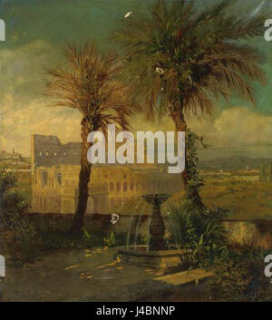 This 19th-century depiction of the Colosseum in Rome illustrates its ...