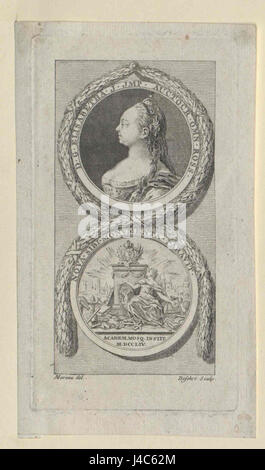 Engraving of Elizabeth of Russia, Empress, portrait Stock Photo - Alamy