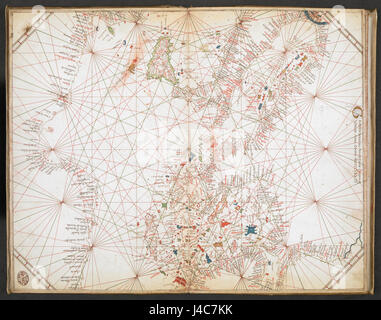 The Portolano (Egerton MS 2855) is a medieval maritime map used for ...