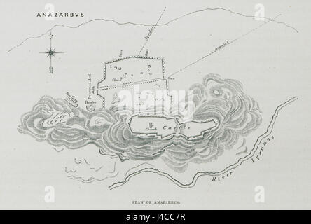 This 1864 drawing by Charles Texier depicts the longitudinal section ...