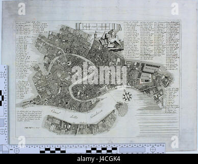 19th century Map of Venice, Italy Stock Photo - Alamy