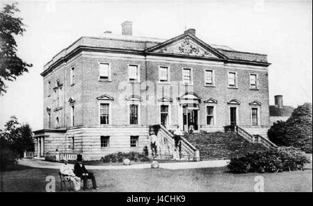 Radbourne Hall 1860s Stock Photo - Alamy