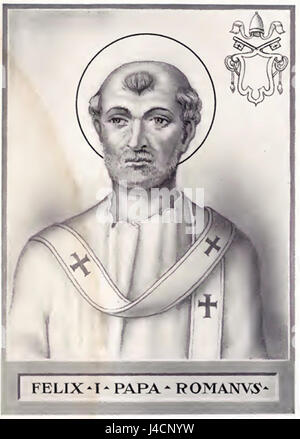 Pope Felix I, a pope of the early Christian church, known for his role ...