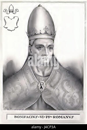 Pope Boniface I Illustration Stock Photo - Alamy