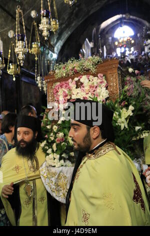 Procession for the Feast of the Assumption of the Virgin Mary taking ...
