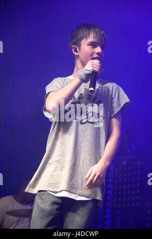 Mike Singer performing during his 'Karma' tour at Huxleys Neue Welt in ...