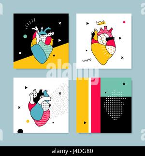 Collection of geometric covers. Can be used as cover, banner, flyer ...