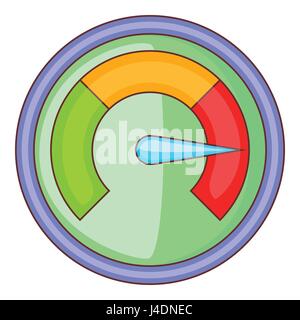 Speedometer and odometer icon, cartoon style Stock Vector Art ...