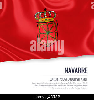 3D Flag of Navarra, Spain. 3D Illustration Stock Photo - Alamy