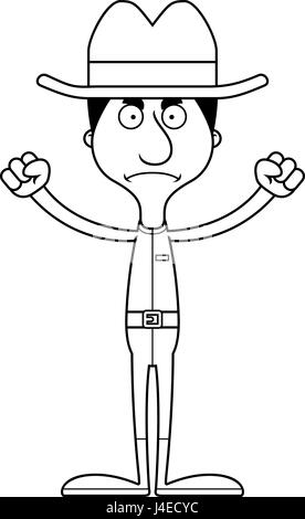 A cartoon cowboy man looking angry Stock Vector Image & Art - Alamy