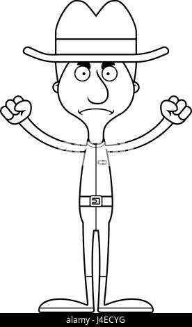 A cartoon cowboy man looking angry Stock Vector Image & Art - Alamy