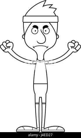 A cartoon fitness man looking angry Stock Vector Image & Art - Alamy