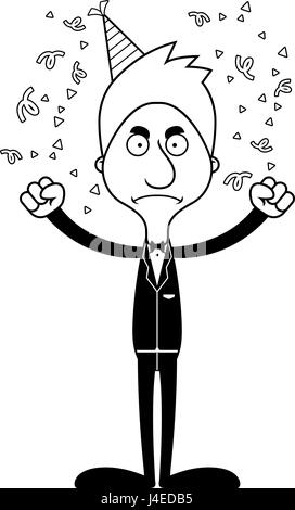 A cartoon party man looking angry Stock Vector Image & Art - Alamy
