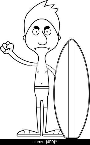 A cartoon surfer man looking angry Stock Vector Image & Art - Alamy