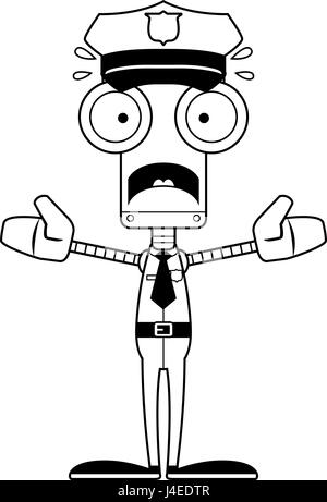 A cartoon police officer looking scared Stock Vector Image & Art - Alamy