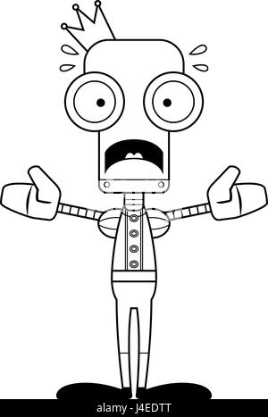 A cartoon prince robot looking scared Stock Vector Image & Art - Alamy